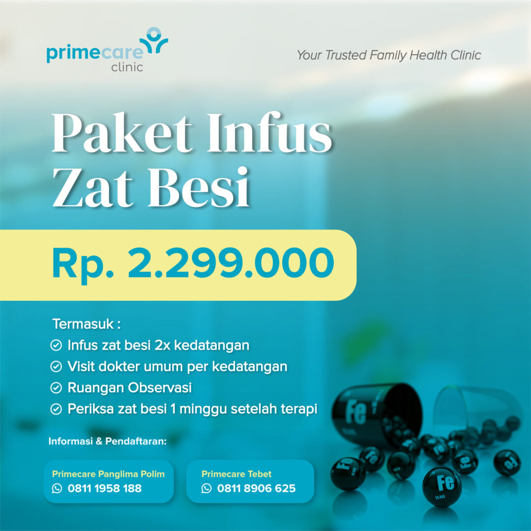 Infus Zat Besi Promo Juli 2025 - Primecare Clinic